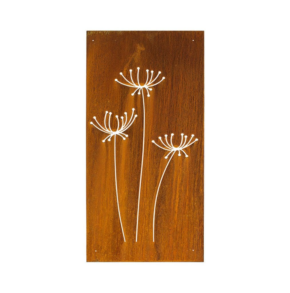 Flower Metal Art Screen | Flower Metal Wall Art | Privacy Screen ...