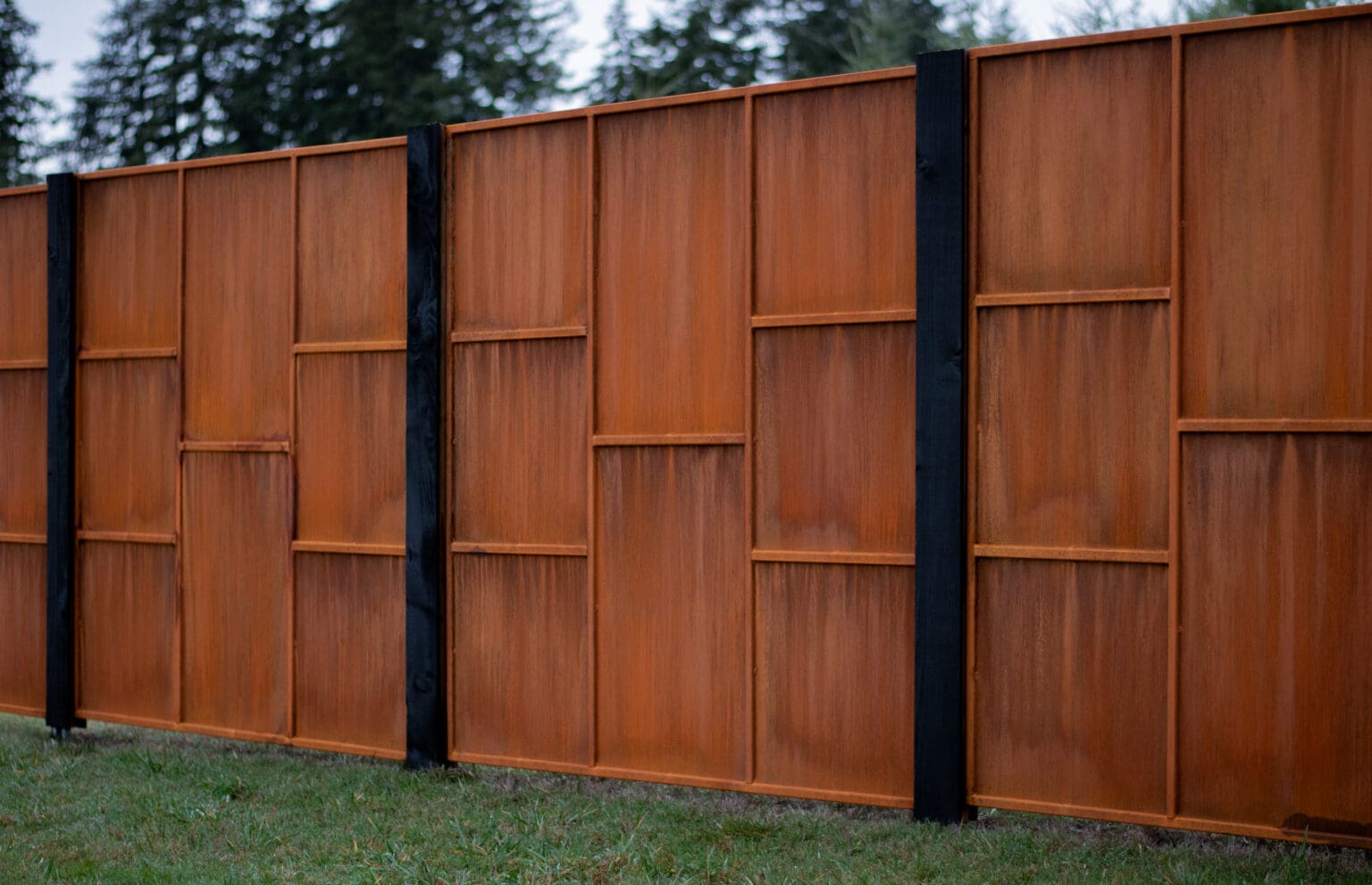 Corten Steel Fence System: Cortura Corten Steel Fence System