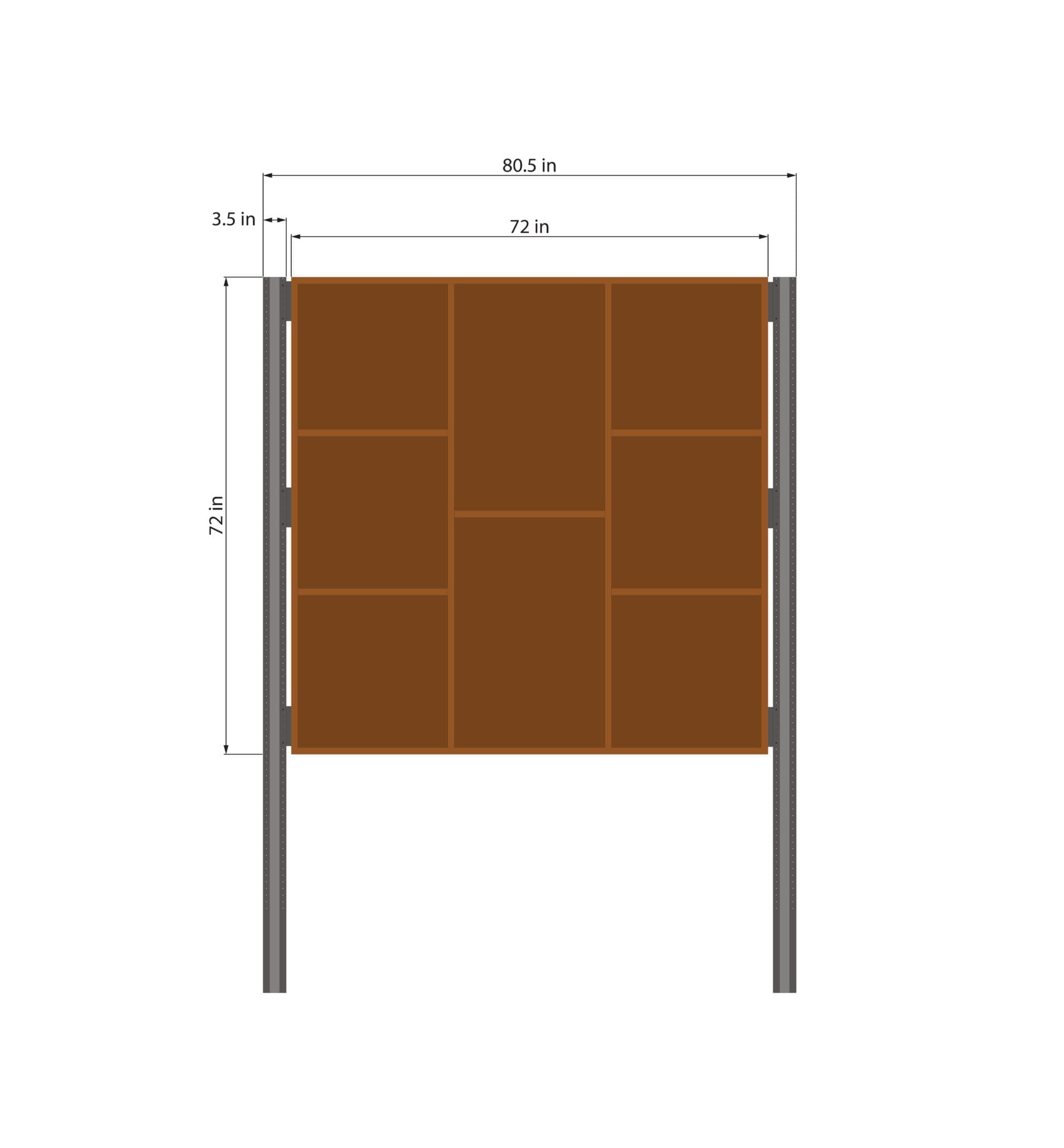 Corten Steel Fence System: Cortura Corten Steel Fence System